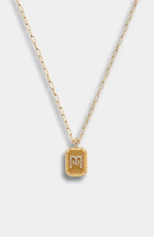 Stella & Dot Heirloom Initial Pendant Necklace - Gold-m