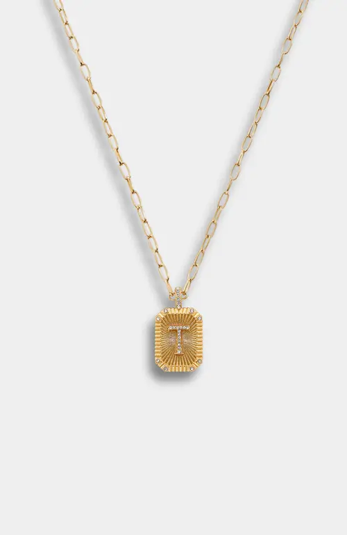 Stella & Dot Heirloom Initial Pendant Necklace