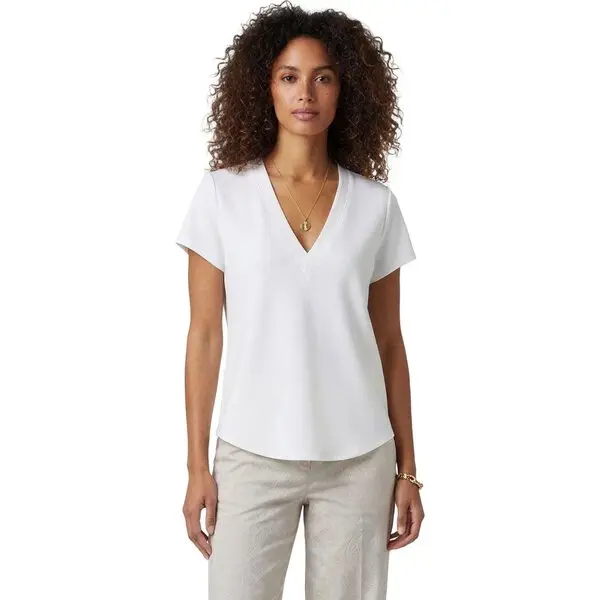 LORDS OF HARLECH V-neck Top - White