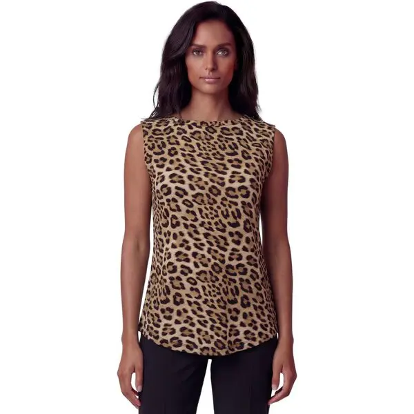 LORDS OF HARLECH Leopard Muscle Tank - Leopard Brown