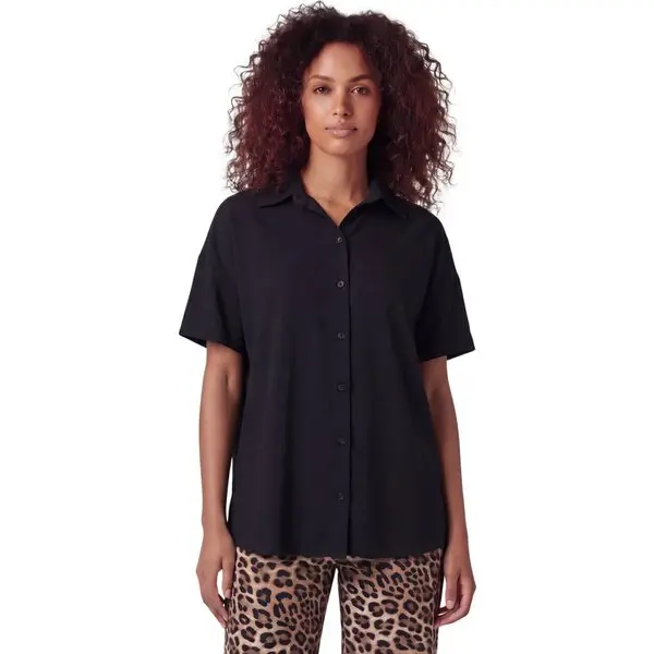 LORDS OF HARLECH Suzy Short Sleeve Shirt - Black
