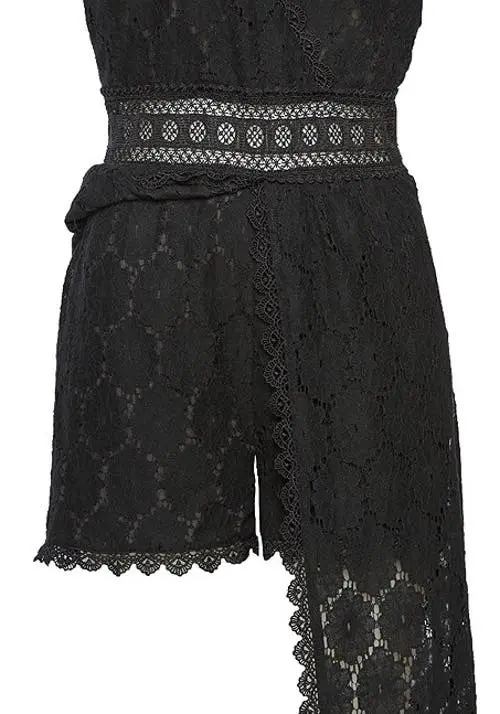 LASCANA Lace Maxi Overlay Romper