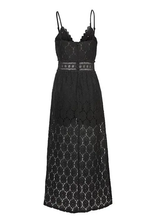LASCANA Lace Maxi Overlay Romper