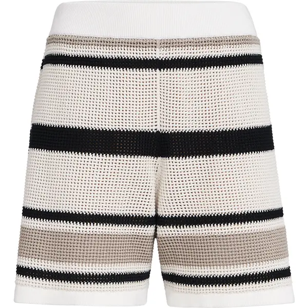 Brunello Cucinelli Cotton Net Knit Shorts - Multicoloured