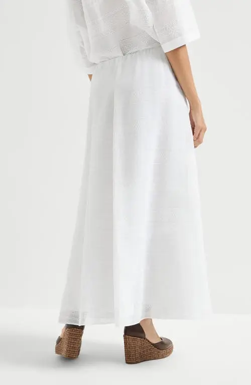 Brunello Cucinelli Cotton Organza Broderie Anglaise Maxi Skirt