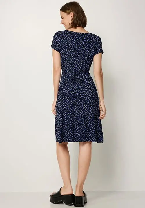 LASCANA Printed V-neck A-line Dress