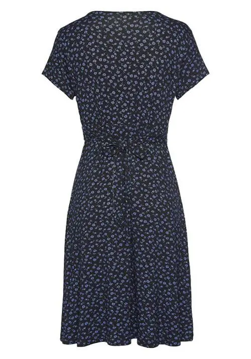 LASCANA Printed V-neck A-line Dress