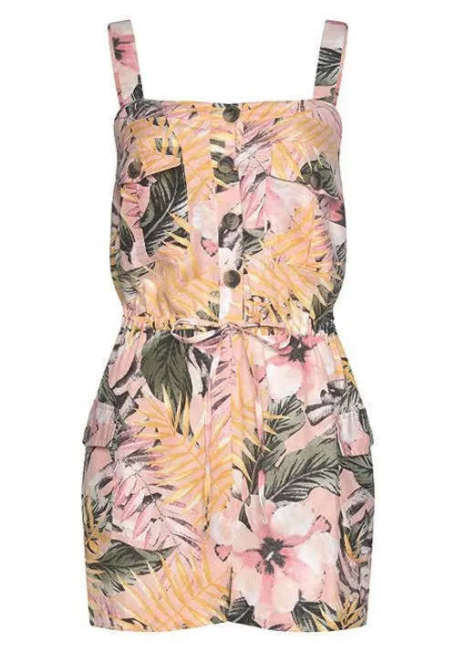 LASCANA Patterned Button Detail Romper