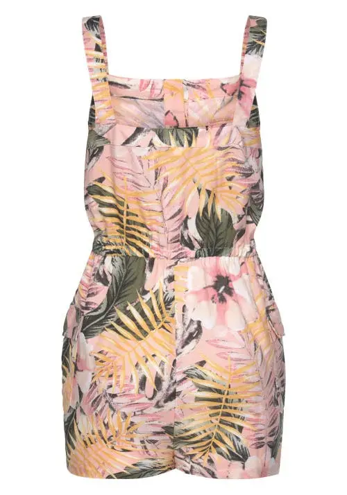 LASCANA Tropical Print Button Detail Romper