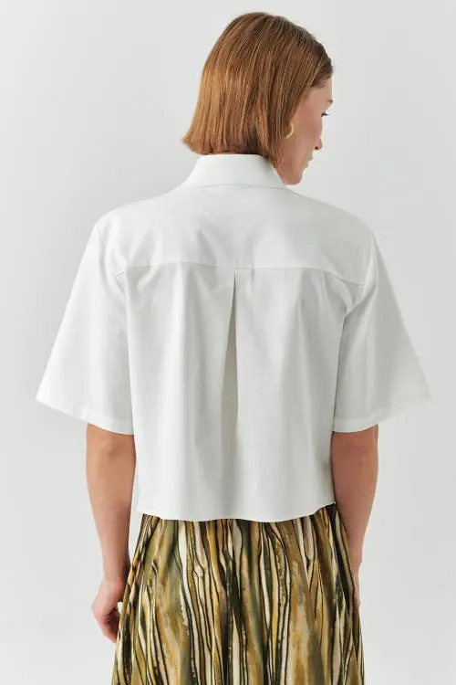 EXQUISE Short Sleeve Poplin Shirt