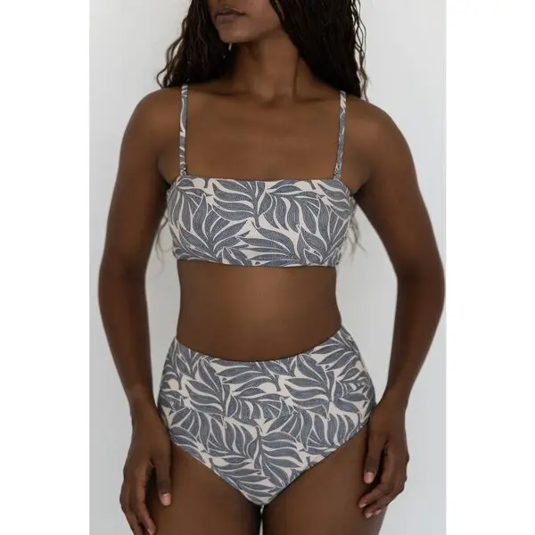 Geode Swimwear Palma Bikini Top - Grey