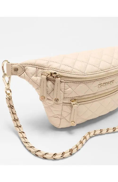 Mz Wallace Small Crosby Quilted Nylon Convertible Sling Bag