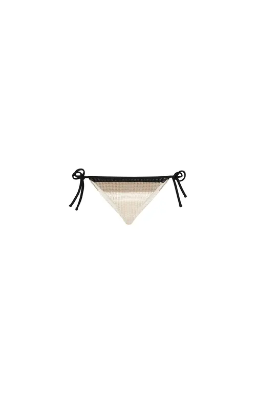 Brunello Cucinelli Cotton Net Knit Bikini Bottoms