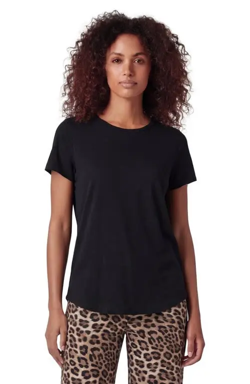 LORDS OF HARLECH Cap Sleeve Fine Gauge Knit Top - Black