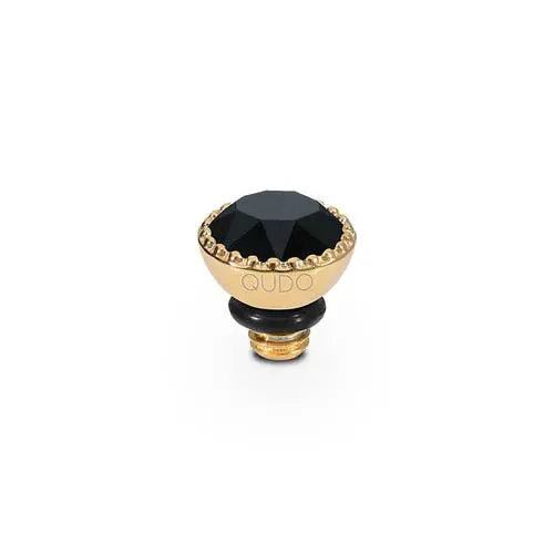 QUDO Ghiare Top With Spherical Detailing - Jet