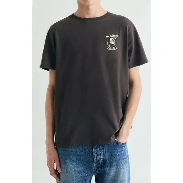 SCALPERS Print T-shirt Brown - Darkbrown