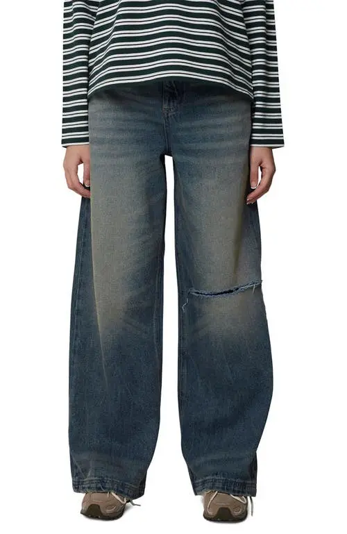 GOOD FOR NOTHING Denim Ripped Jean - Medium Blue