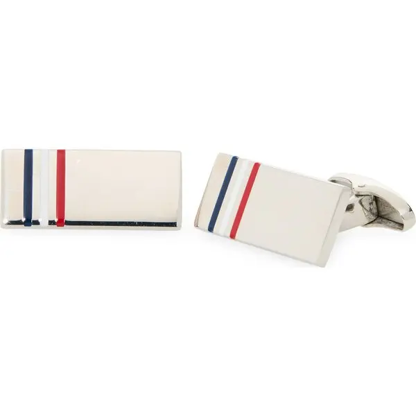 Thom Browne Rwb Sterling Cuff Links - Silver