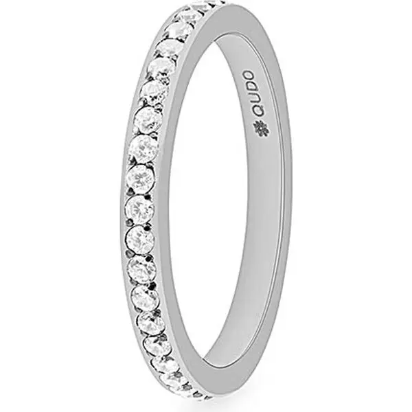 QUDO Eternity Small Crystal Spacer Ring