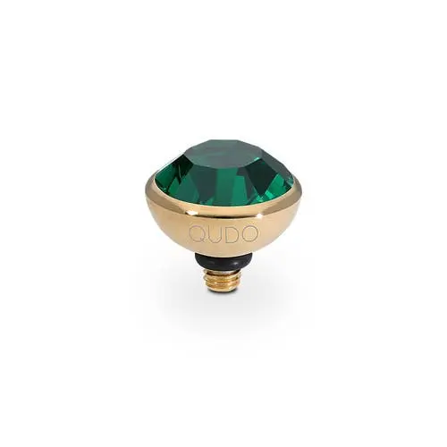 QUDO Bottone Top With Accent - Emerald