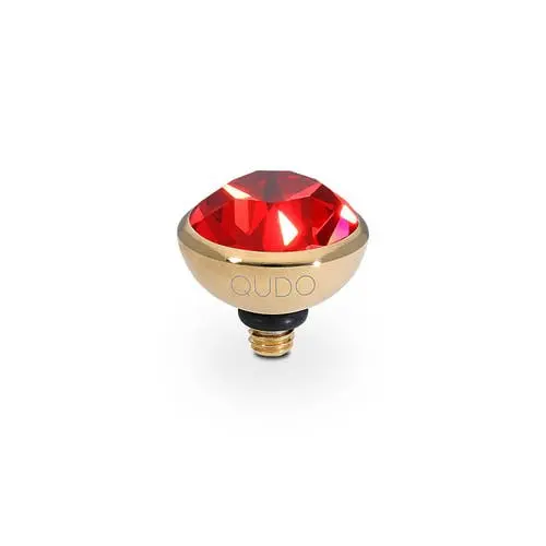 QUDO Bottone Top With Accent - Scarlet