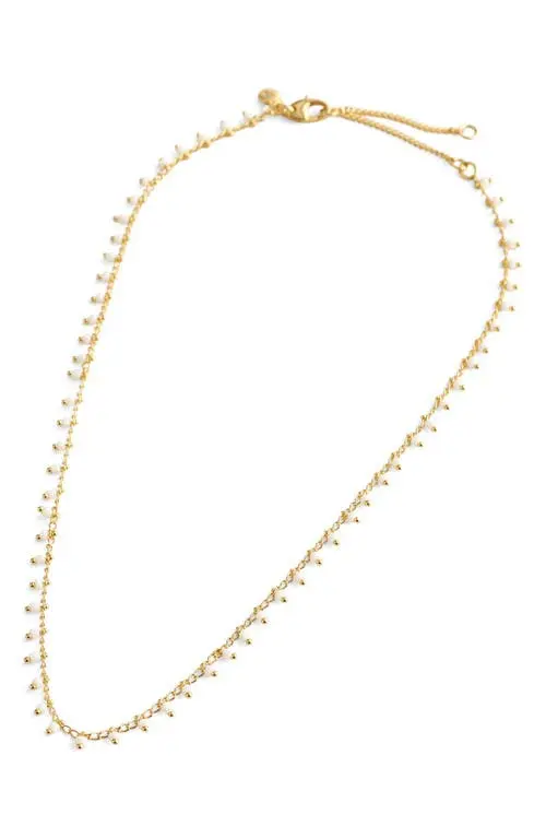 Madewell Enamel Chain Choker Necklace - White