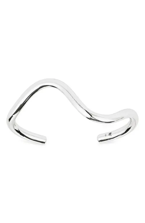 Madewell Wavy Cuff Bracelet - Warm Silver