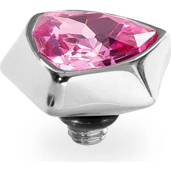QUDO Triangolo Top - Silver/rose