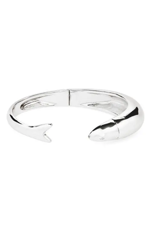 Madewell Fish Cuff Bracelet - Warm Silver