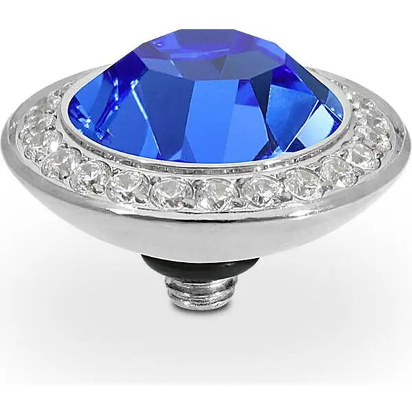 QUDO Tondo Deluxe Top 0.51" Silver - Sapphire