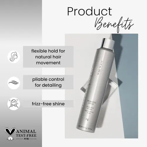 KENRA PROFESSIONAL 14 Working Spray Flexible Hold Hairspray 10 Oz