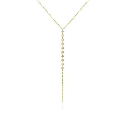 THE LOVERY Fine Jewelry Lariat Necklace - Gold