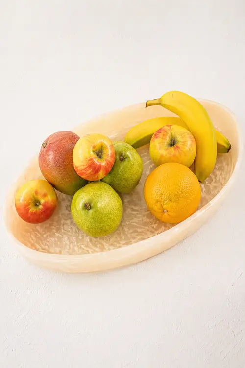 JEANNE FITZ Resin Collection Oval Bowl