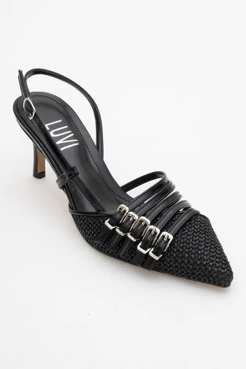 PROLOGUE SHOES Zenith Slingback Pointed Toe Pump