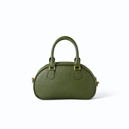 ROSZUAR Ameline Sculptural Handbag With Textured Exterior And Gold Tone Hardware