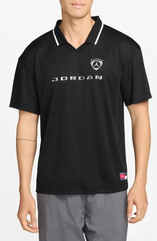 JORDAN Performance Graphic Soccer Top - Black
