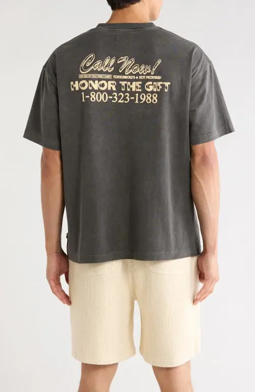 HONOR THE GIFT Procrastination Hotline Graphic Cotton T-shirt