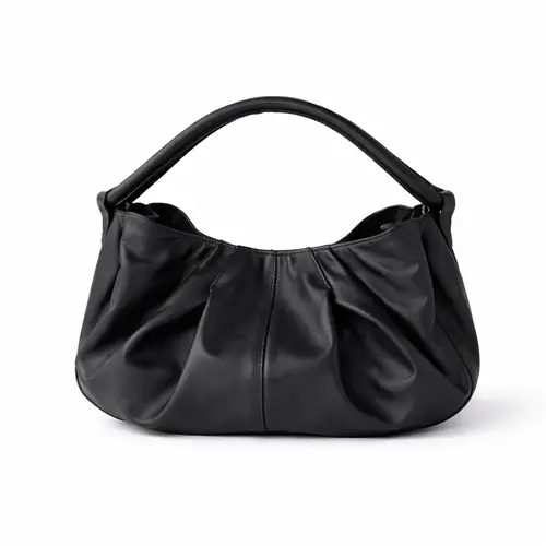 ROSZUAR Liora Sculptural Renaissance Handbag - Black