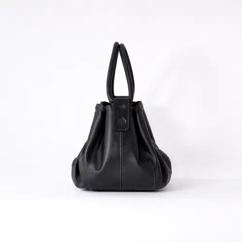 ROSZUAR Liora Sculptural Renaissance Handbag - Black