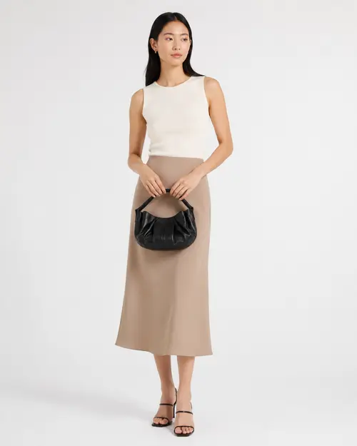 ROSZUAR Liora Sculptural Renaissance Handbag - Black