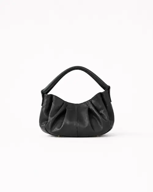 ROSZUAR Liora Sculptural Renaissance Handbag - Black