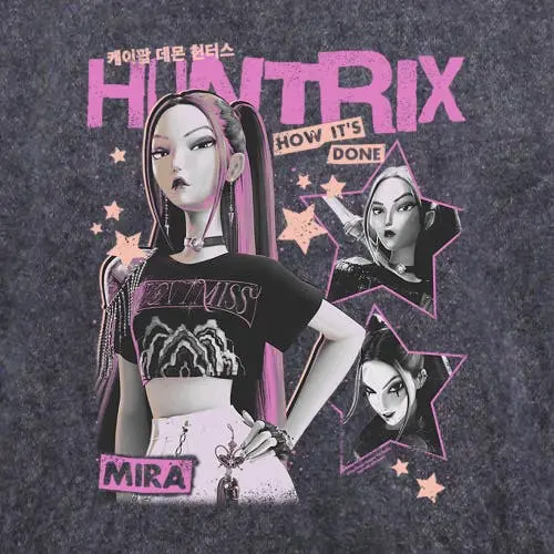 KPOP DEMON HUNTERS Huntrix Mira Graphic Pullover Hoodie