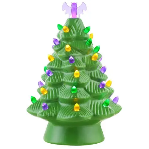 MR. HALLOWEEN 12 In. Ceramic Halloween Tree - Green