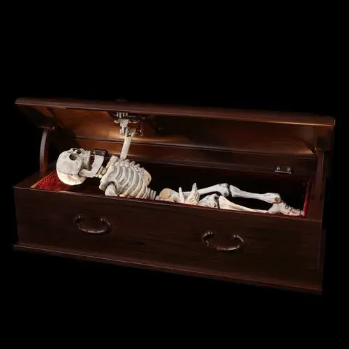 MR. HALLOWEEN 12 In. Animated Skeleton Coffin