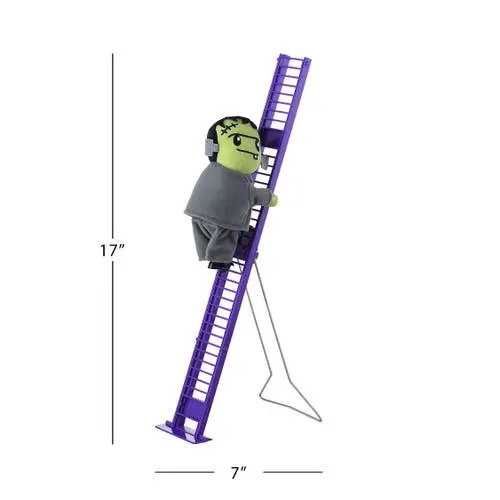 MR. HALLOWEEN 17 In. Ladder Climbing Frankenstein