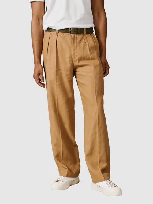 Aubin Belvedere Relaxed Linen Trousers