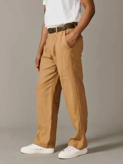Aubin Belvedere Relaxed Linen Trousers