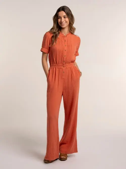 BRAKEBURN Angra Jumpsuit - Rust