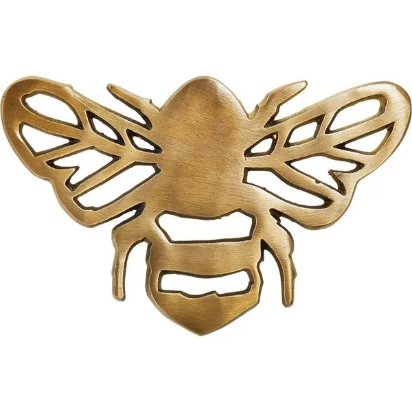 TAG Bee Trivet Brass Aluminum Everyday - Gold