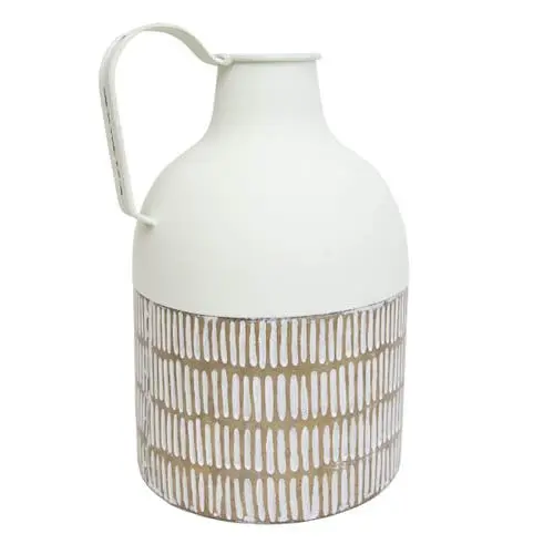 FORESIDE HOME AND GARDEN Jug Brass Metal Vase